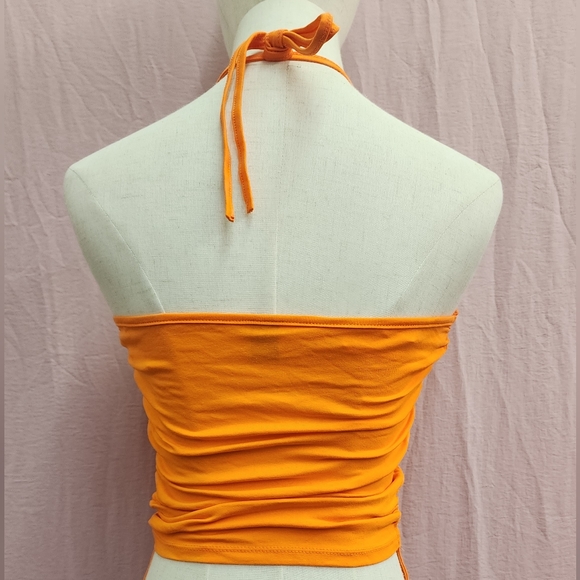 SHEIN | Tops | Shein Essnce Drawstring Side Crisscross Tie Backless ...